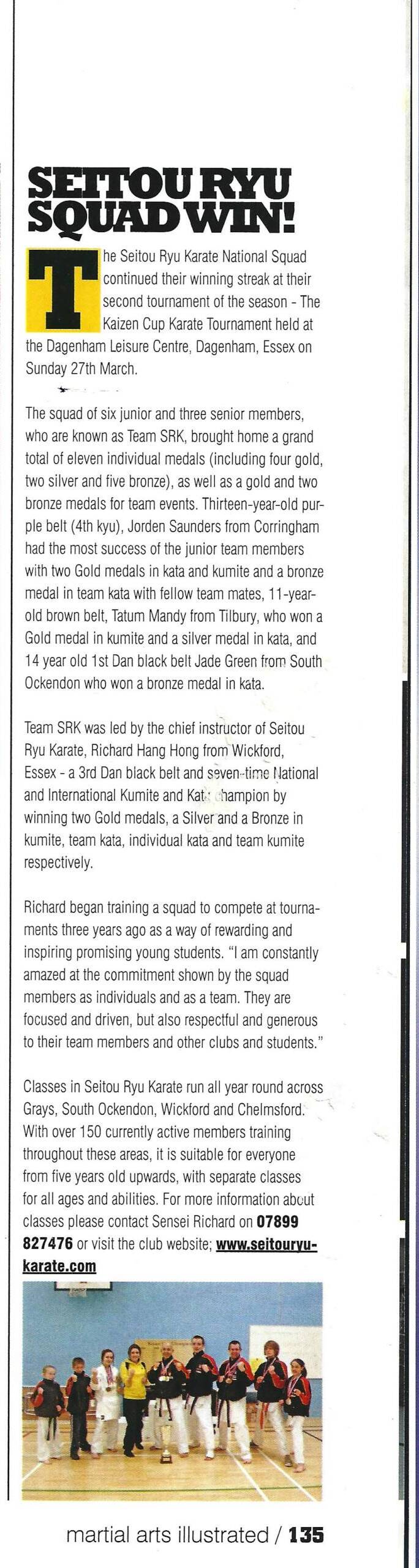 Martial Arts Illustrated June 2011 – Seitou Ryu Karate